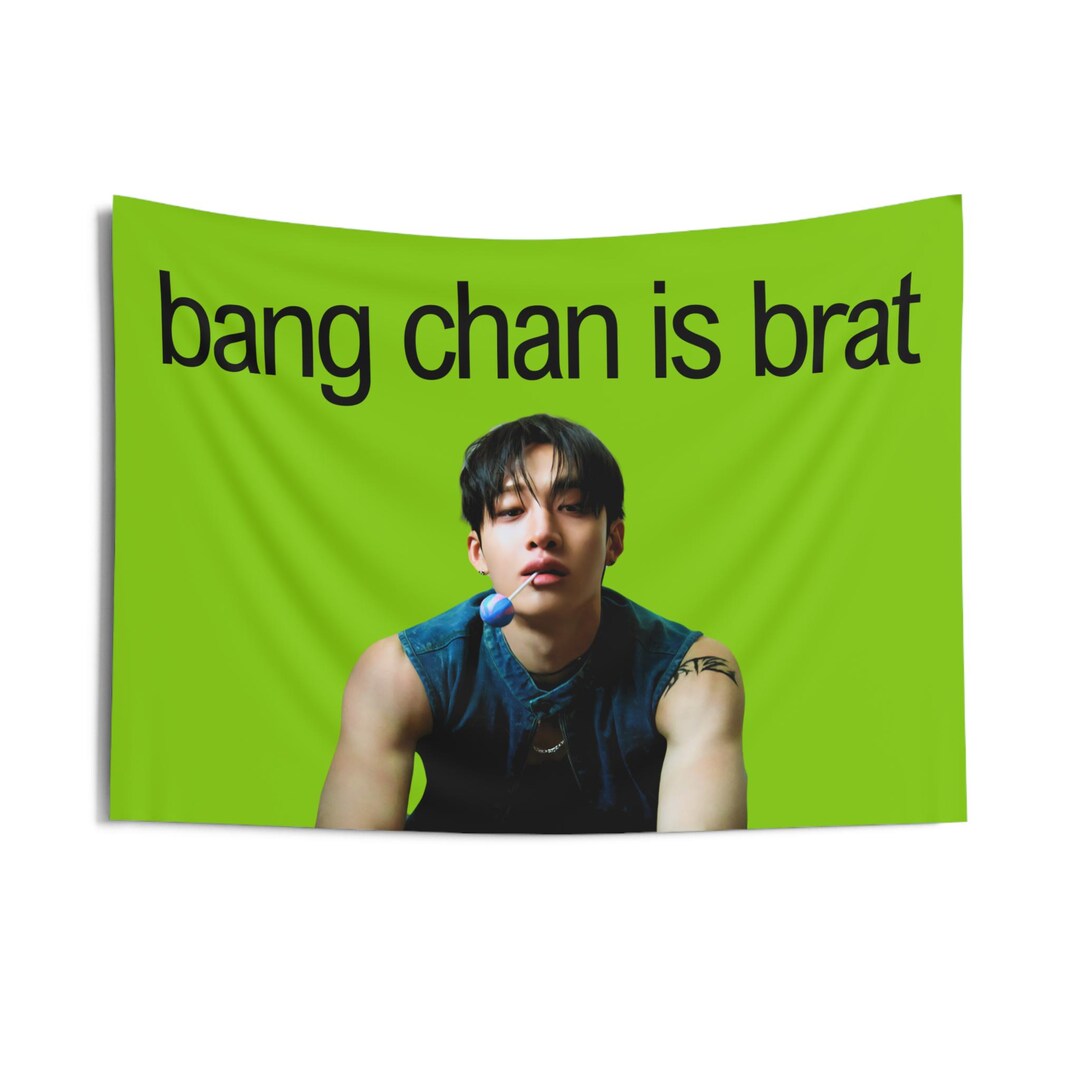 Skz Bang Chan Brat Concert Banner, Stray Kids Bang Chan Kpop Flag, Skz ...