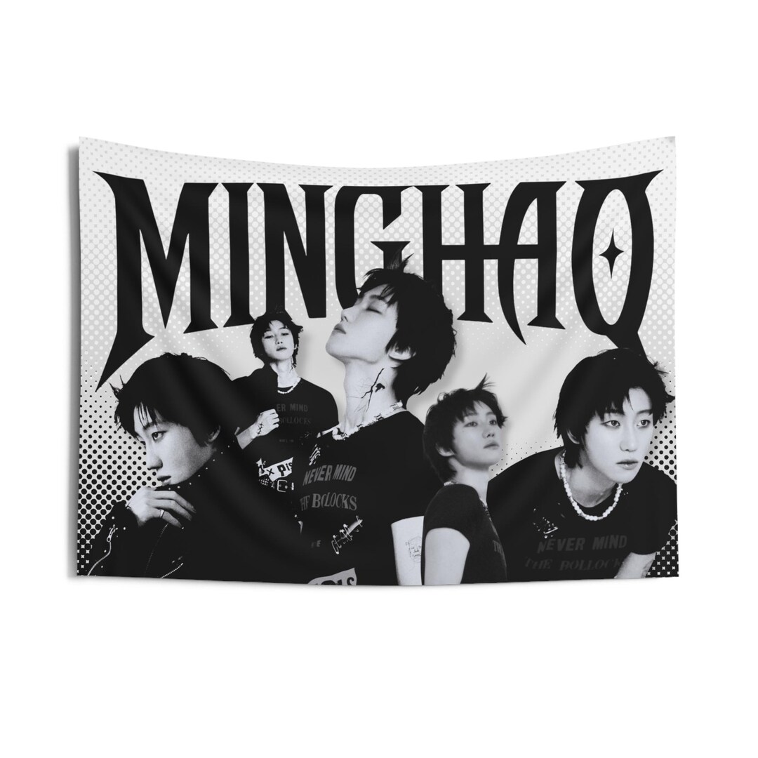 Svt The8 Black & White Vintage Bootleg Flag Banner: Seventeen Carat ...