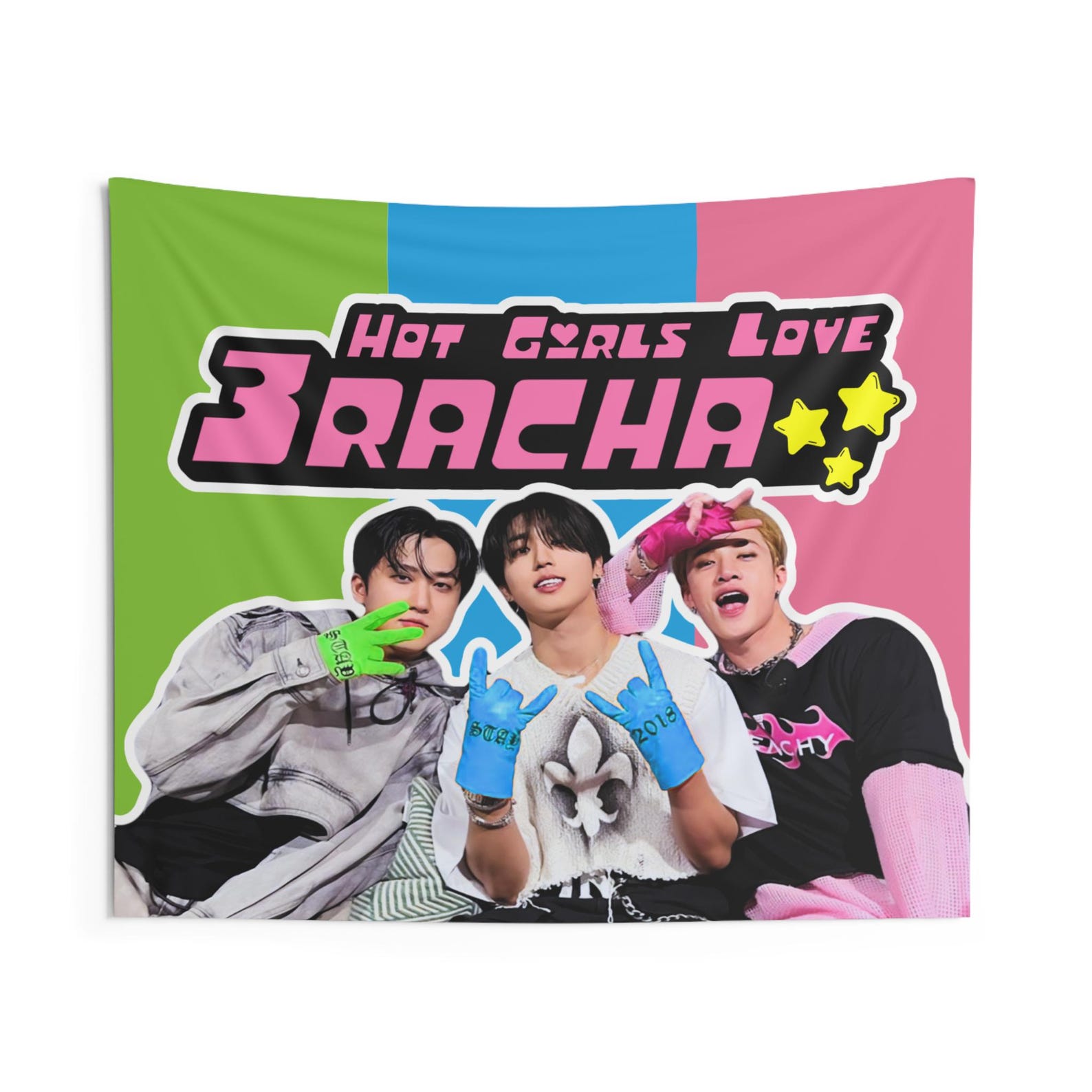 Skz 3racha Cute Hot Girls Banner, Stray Kids Chan Han Changbin Kpop ...