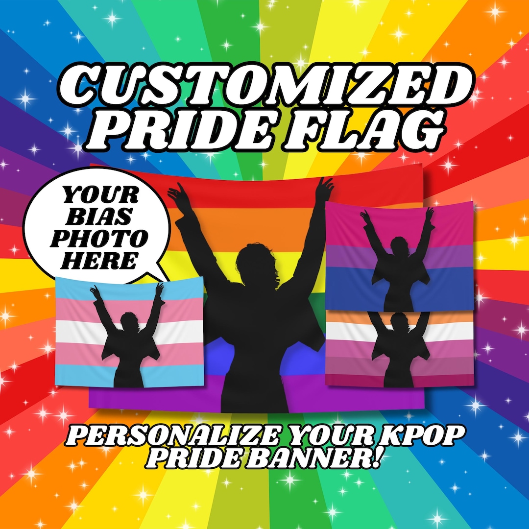 Customized Kpop Pride Flag , Personalized Kpop Banner, Kpop Fanmade ...