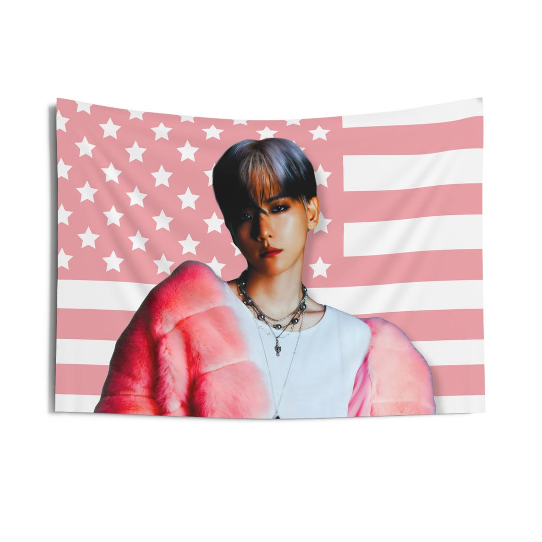 Exo Baekhyun America Flag Banner, Exo Members Kpop Flag, Exo 2024 Merch ...