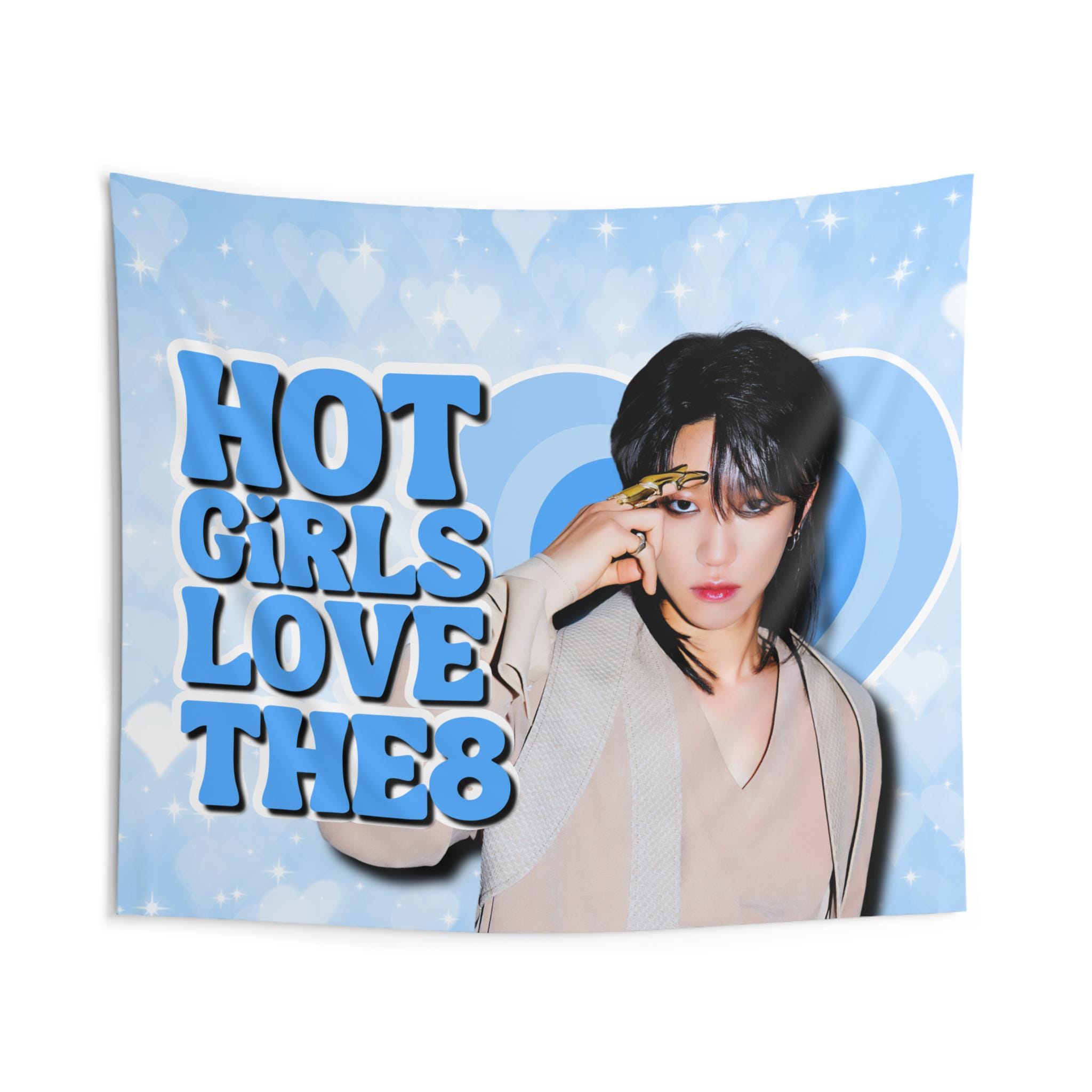 SVT The8 Minghao Blue Hot Girls Concert, Seventeen Members Kpop Flag ...