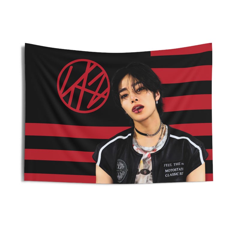 Skz IN Jeongin Lip Ring Concert Banner, Stray Kids Members Kpop Flag ...