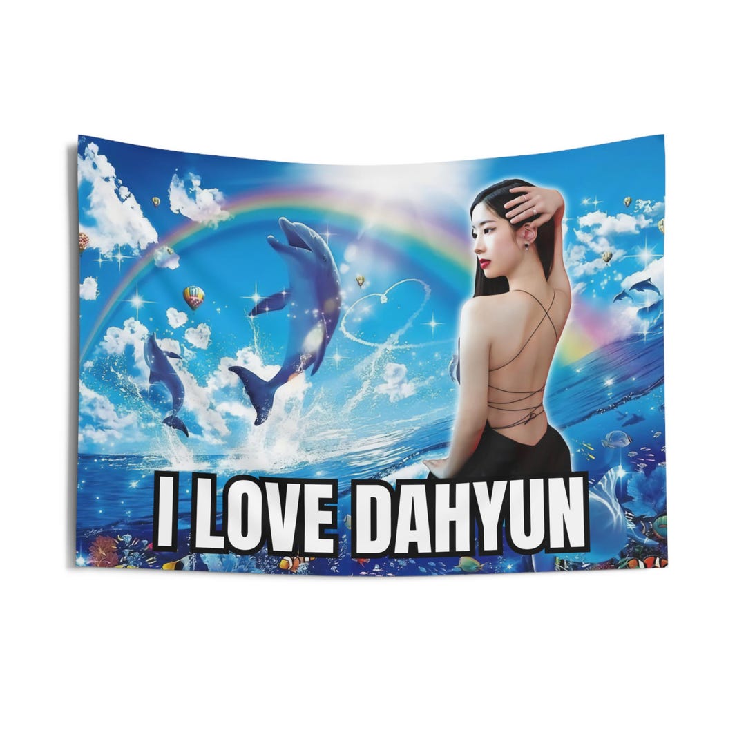 Twice Dahyun Back Dolphin Meme Banner, Twice Members Kpop Banner, Twice ...
