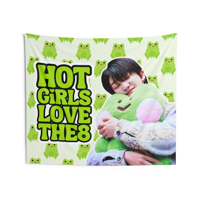 Svt Minghao The8 Frog Hot Girls Concert Banner, Seventeen Kpop Flag ...