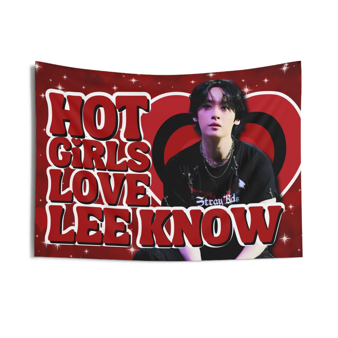 Skz Lee Know Dominate Hot Girls Banner, Stray Kids Members Kpop Flag ...