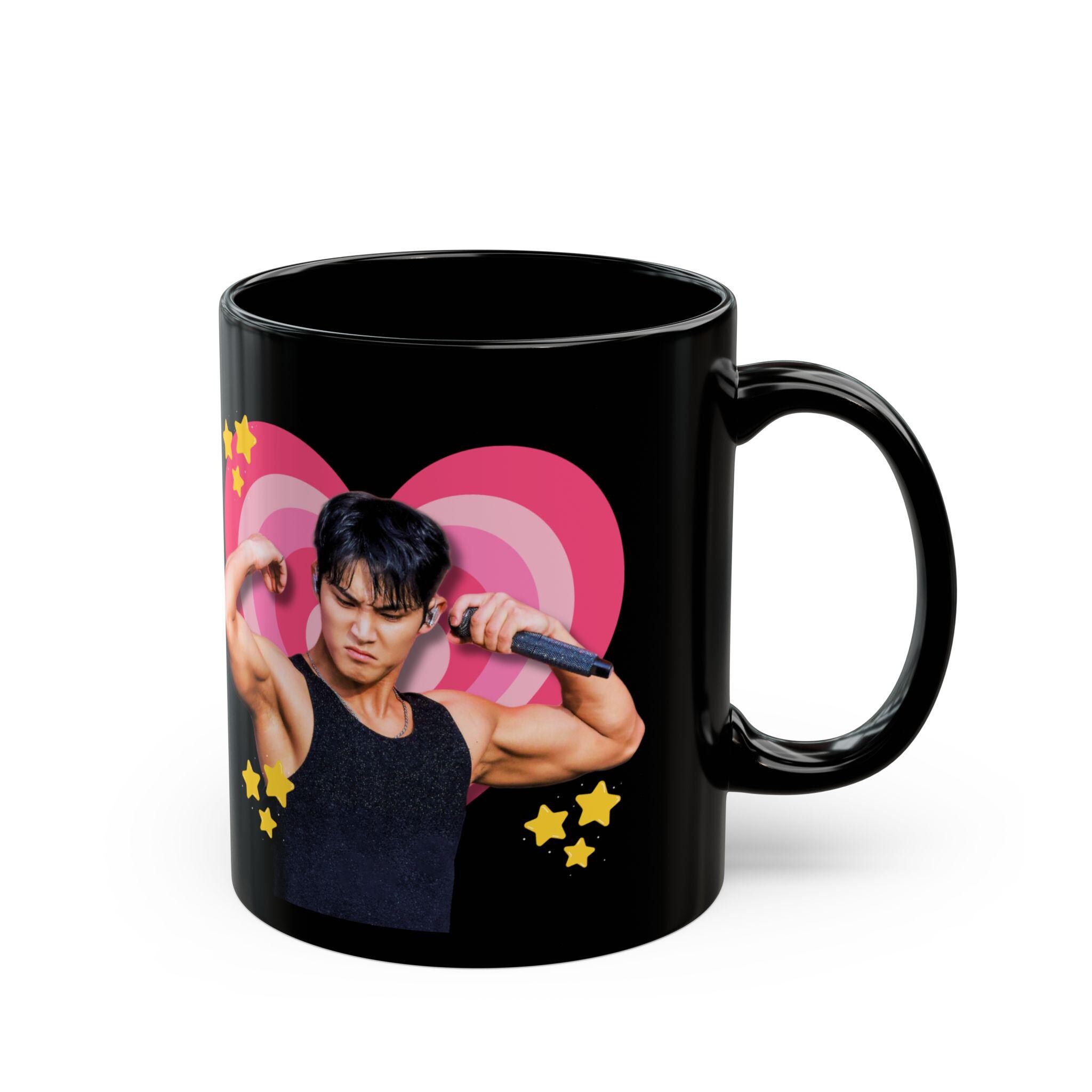 SVT Mingyu Biceps Black Mug, Seventeen Members Y2k Kpop Mug, Seventeen ...