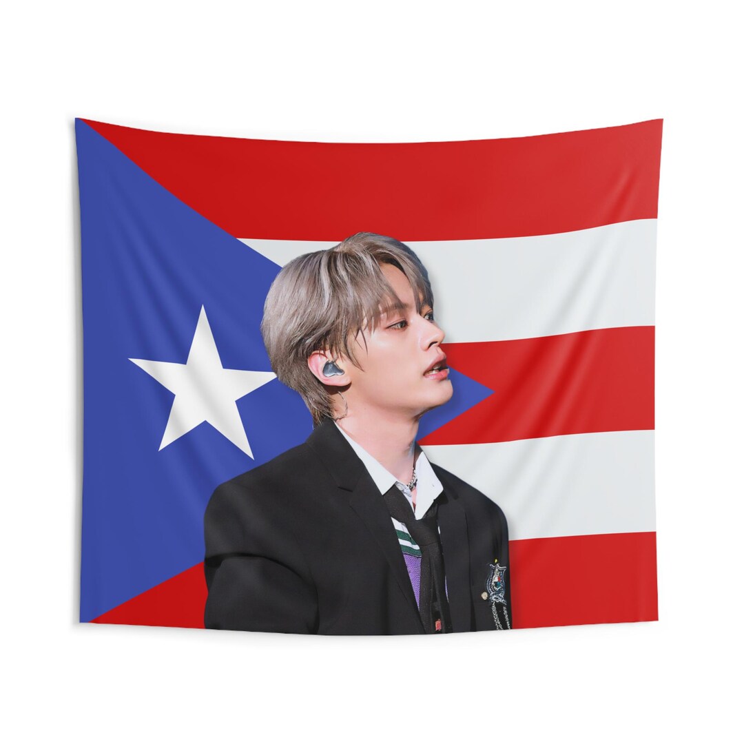 Skz Lee Know Puerto Rico Flag, Stray Kids Tour 2024 Kpop Flag, Stray ...