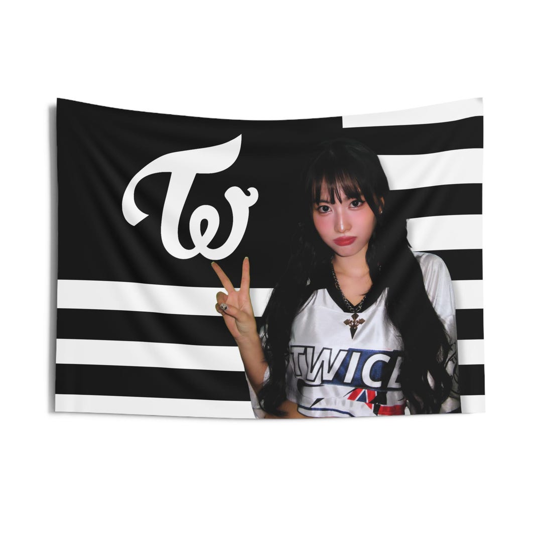 Twice Momo Pigtails Concert Banner, Twice Members Kpop Flag, Twice ...