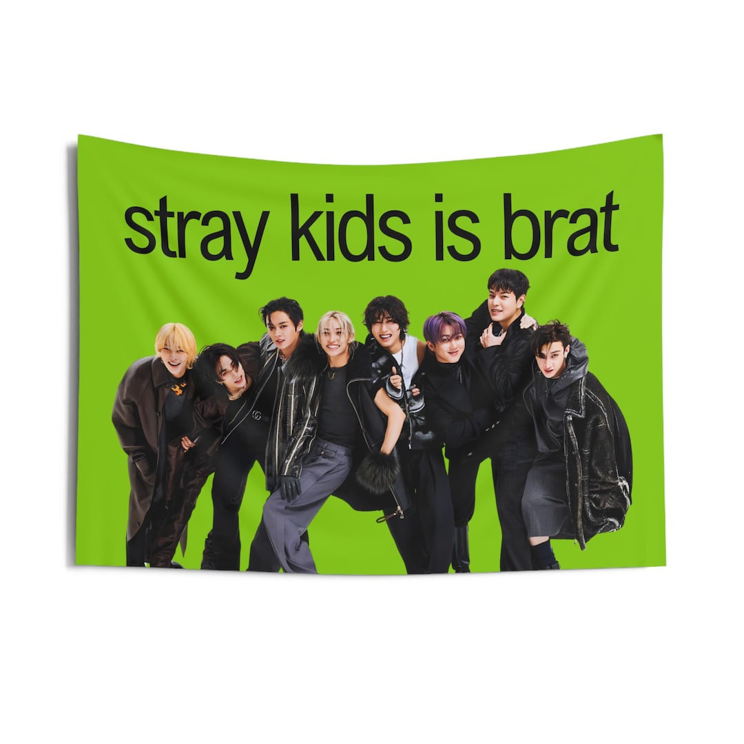 Skz Stray Kids Members Brat Flag Banner, Stray Kids Members Kpop Flag ...