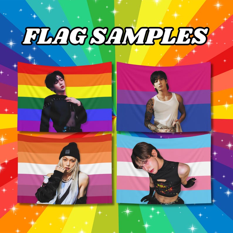 Customized Kpop Pride Flag , Personalized Kpop Banner, Kpop Fanmade ...