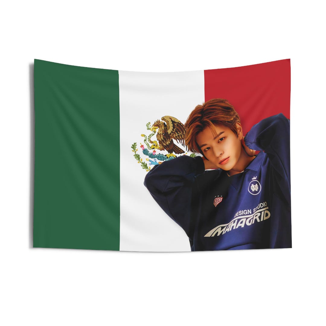 Stray Kids Seungmin Viral Photo Mexico Flag, Skz 2024 Kpop Flag, Stray ...