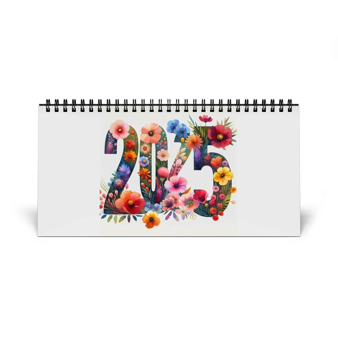 Floral Desktop Calendar 2025, Nature Inspired Calendar for Home Office ...