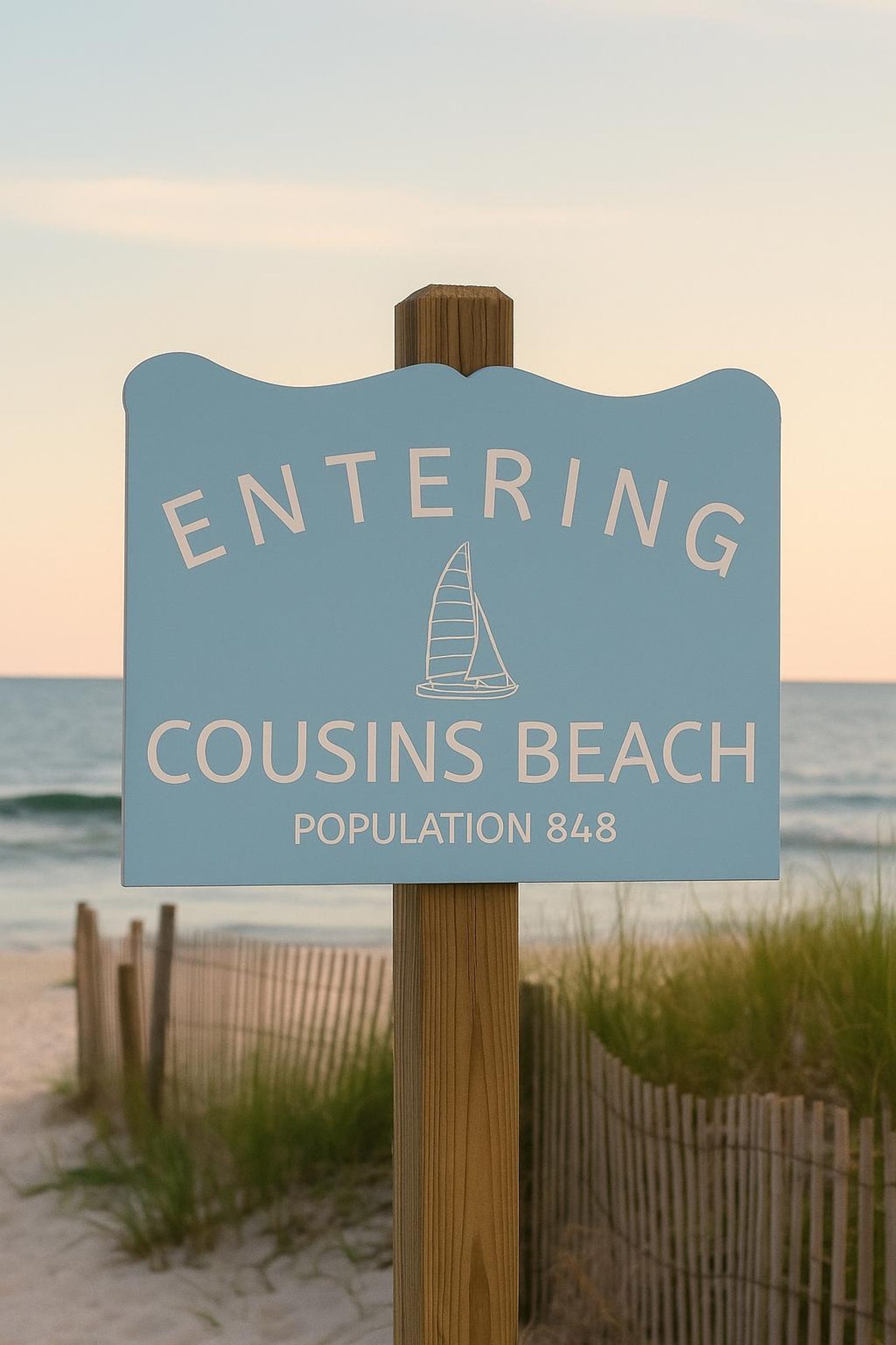 The Summer I Turned Pretty - Welcome to Cousins Beach Sign - Etsy