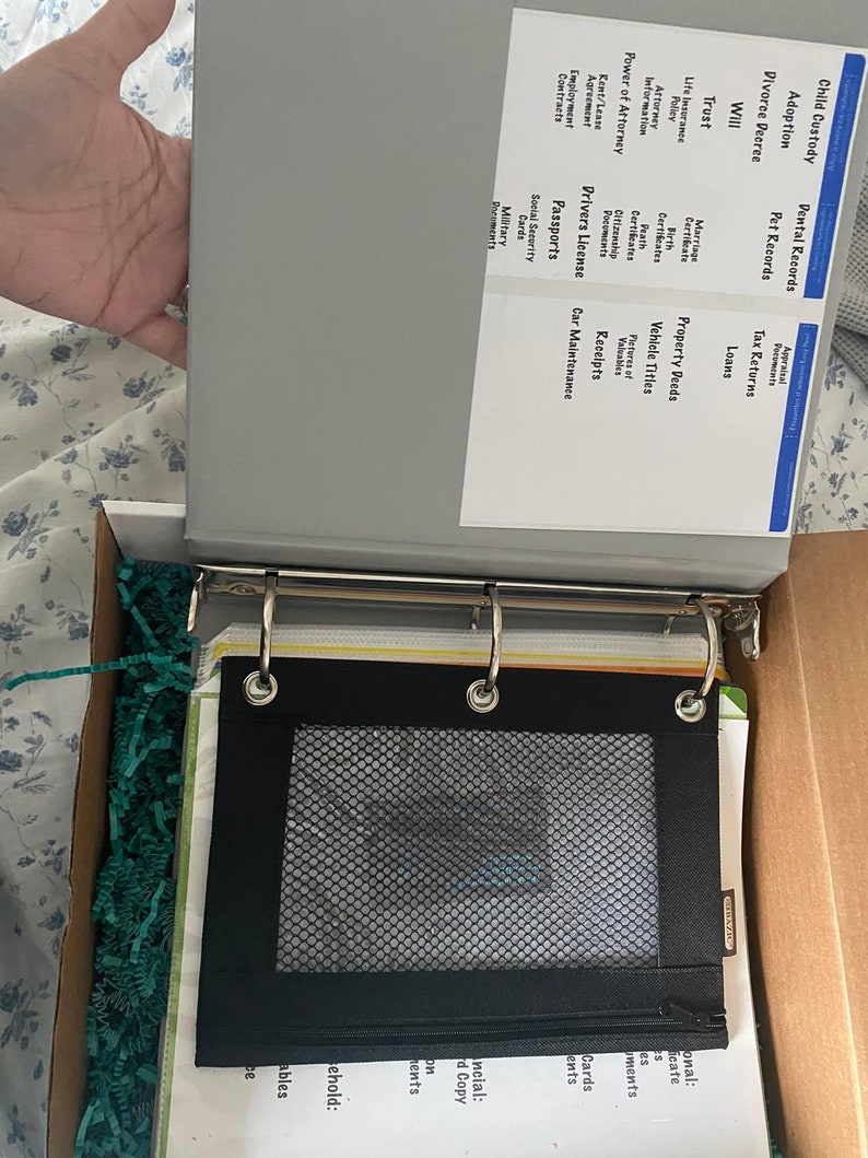 Emergency Binder for All of Your Important Documents! - Etsy