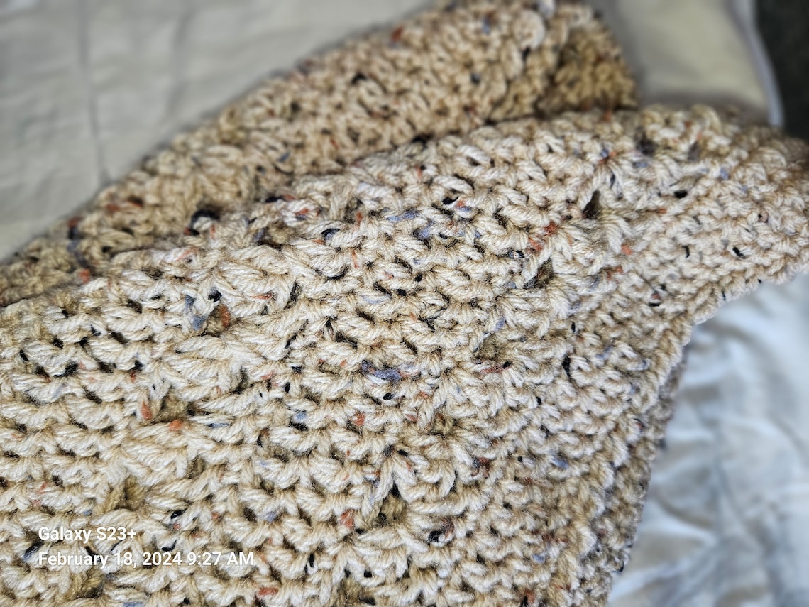 NEW Buff Crochet Star Afghan - 7 Points - Interesting/cool Pattern - Etsy