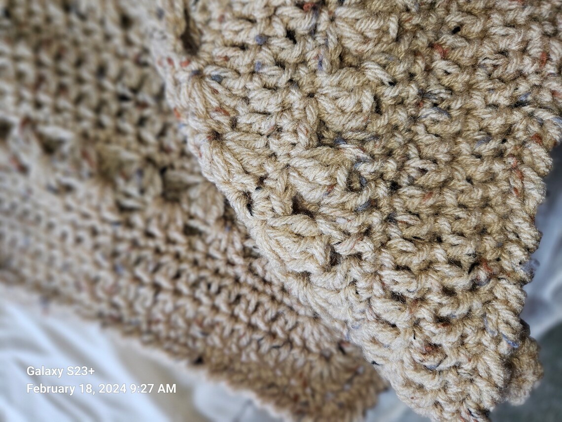 NEW Buff Crochet Star Afghan - 7 Points - Interesting/cool Pattern - Etsy