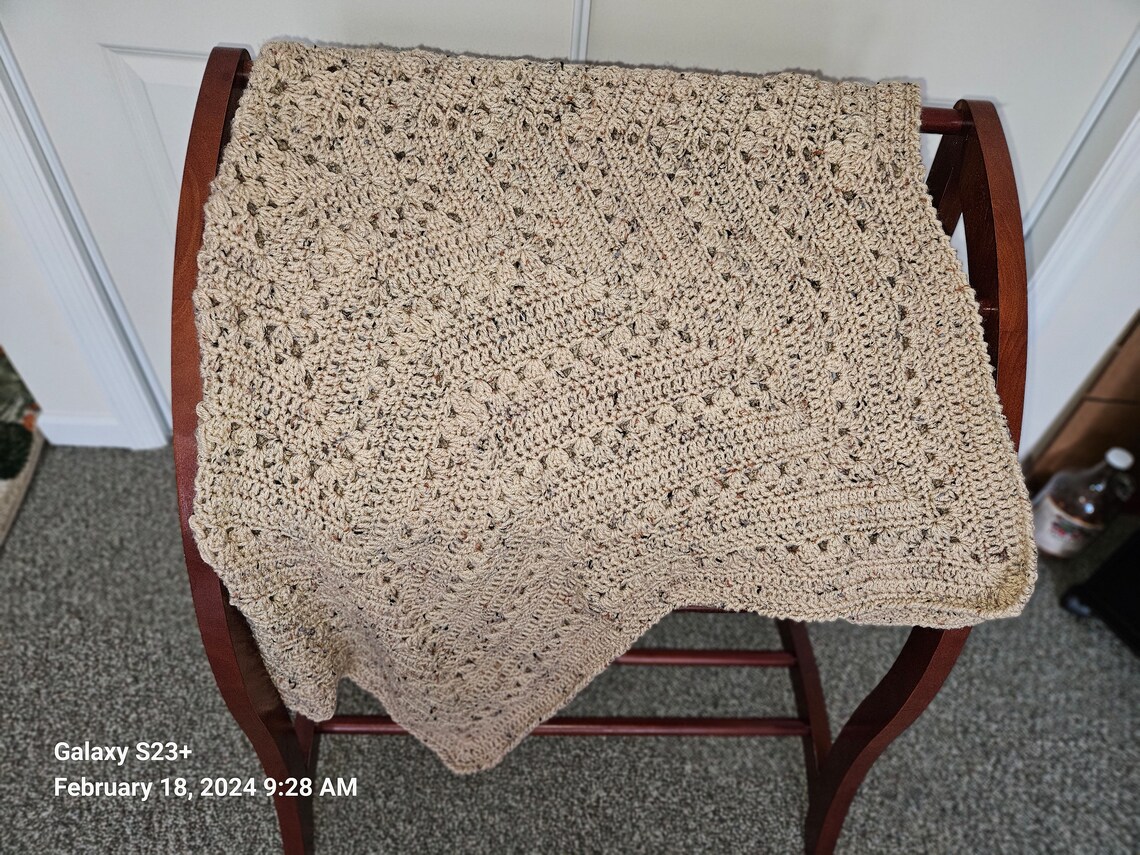 NEW Buff Crochet Star Afghan - 7 Points - Interesting/cool Pattern - Etsy