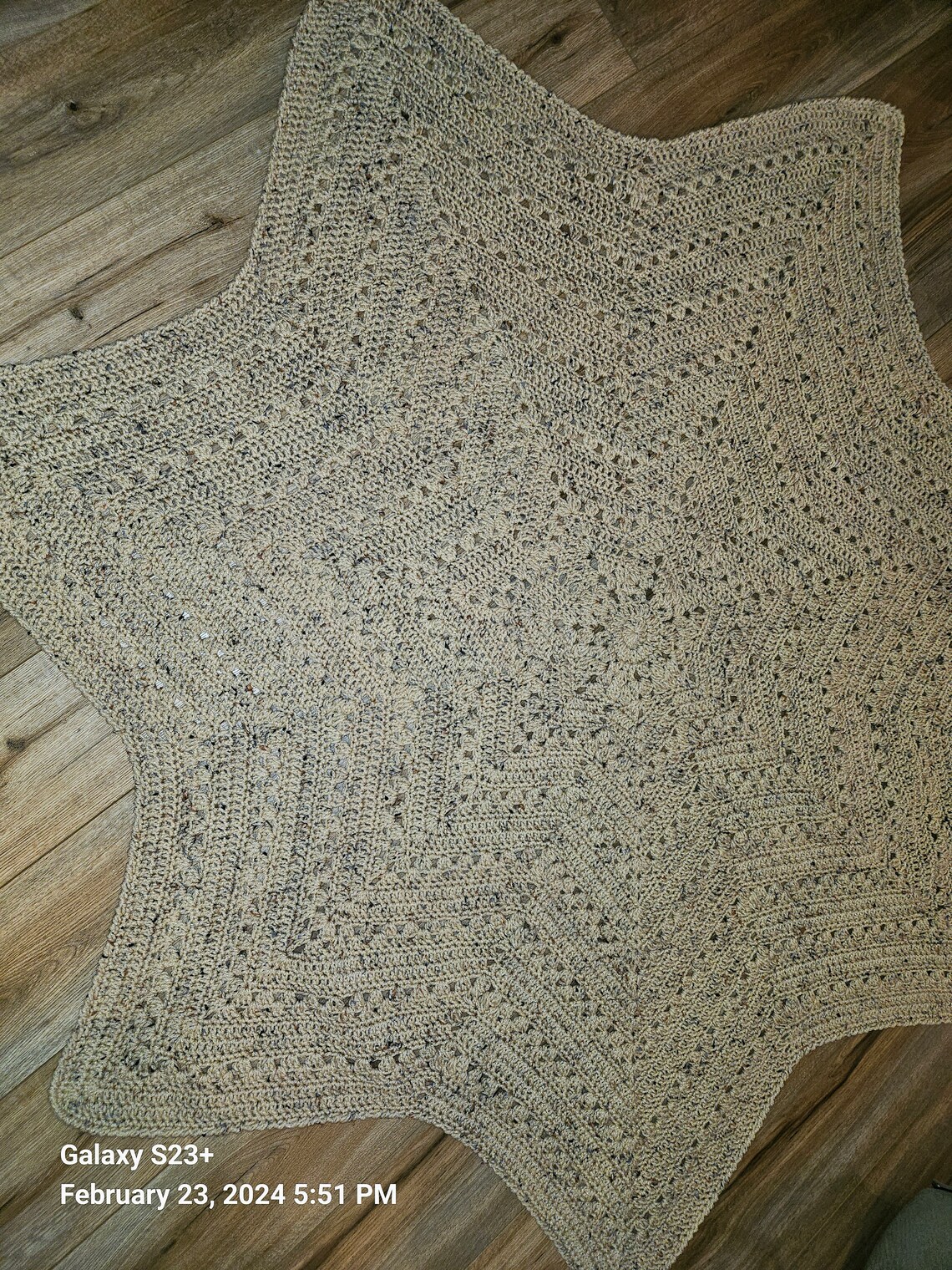 NEW Buff Crochet Star Afghan - 7 Points - Interesting/cool Pattern - Etsy