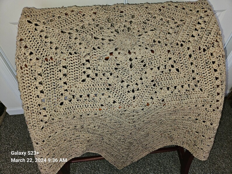 NEW Buff Crochet Star Afghan - 7 Points - Interesting/cool Pattern - Etsy
