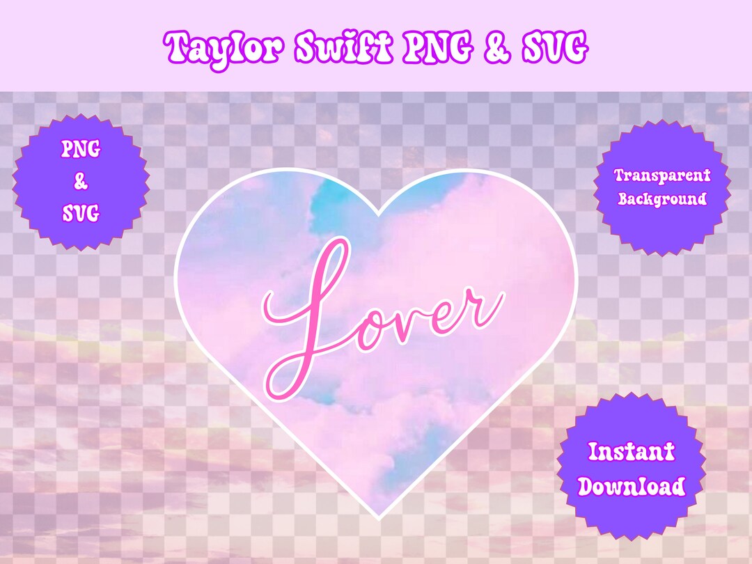 Lover Album Sublimation Design PNG SVG Eras Tour Digital Download Swift ...