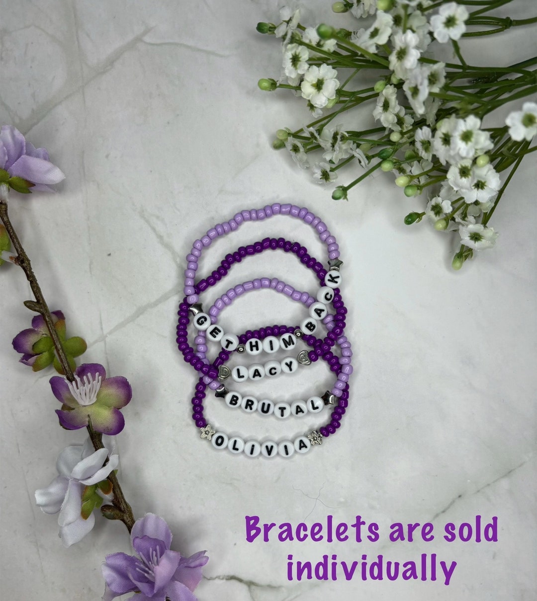 Customizable Purple Guts Inspired Friendship Bracelet - Etsy
