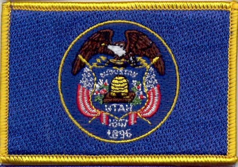State Flag 100% Embroidered Patch - Utah - Etsy