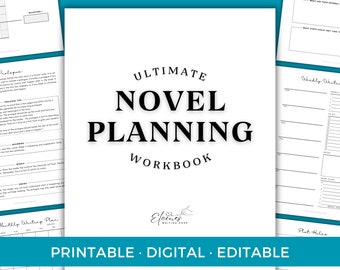 Novel Writing Planning Worksheets - Etsy
