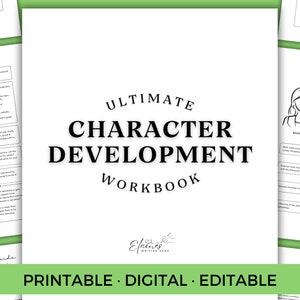 Character Development Workbook Editable Character Profile Novel Writing ...