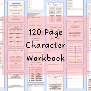 Character Development Workbook Editable Character Profile Novel Writing ...