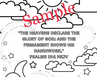 Bible Memory Verse Coloring Page - Etsy