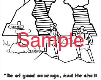 Romans 6:23 Bible Verse Scripture Memory Coloring Page Set for Children ...