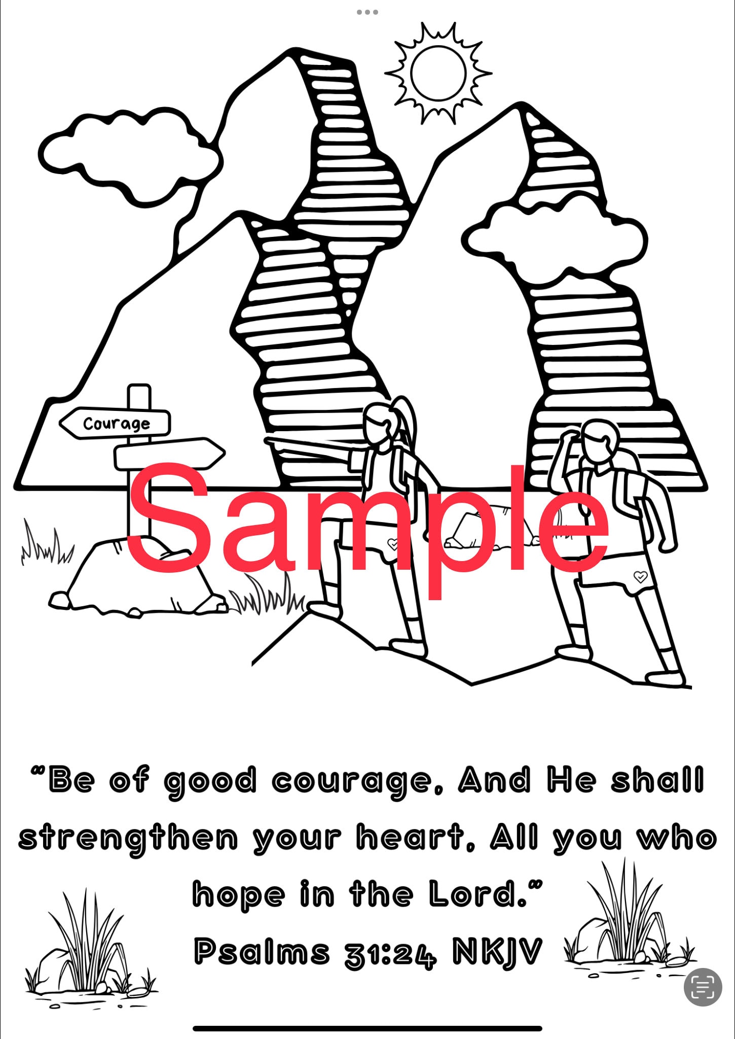 Bible Verse Memory Verse Coloring Page - Etsy