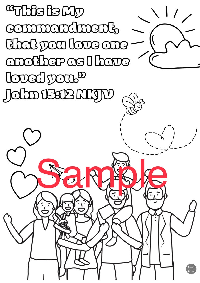 Bible Memory Verse Coloring Page - Etsy Canada