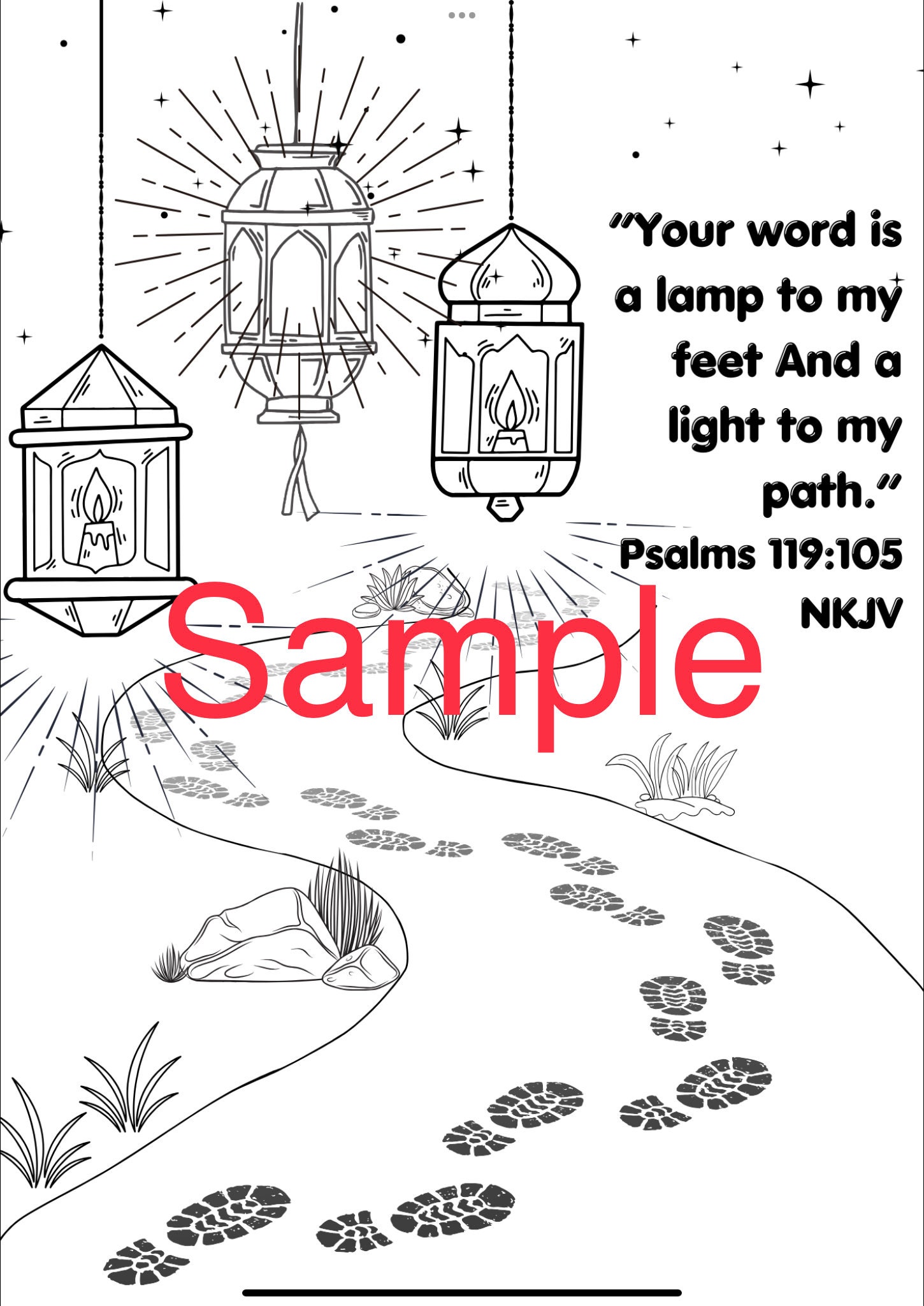 Bible Verse Memory Coloring Page Digital - Etsy