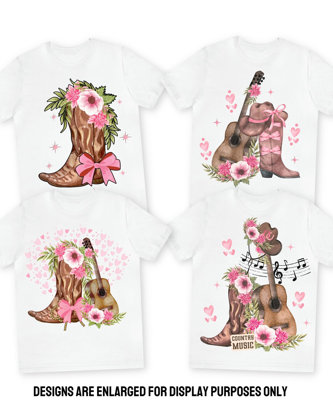 Coquette Country Western T-shirt, Coquette Western Tee, Coquette Guitar ...
