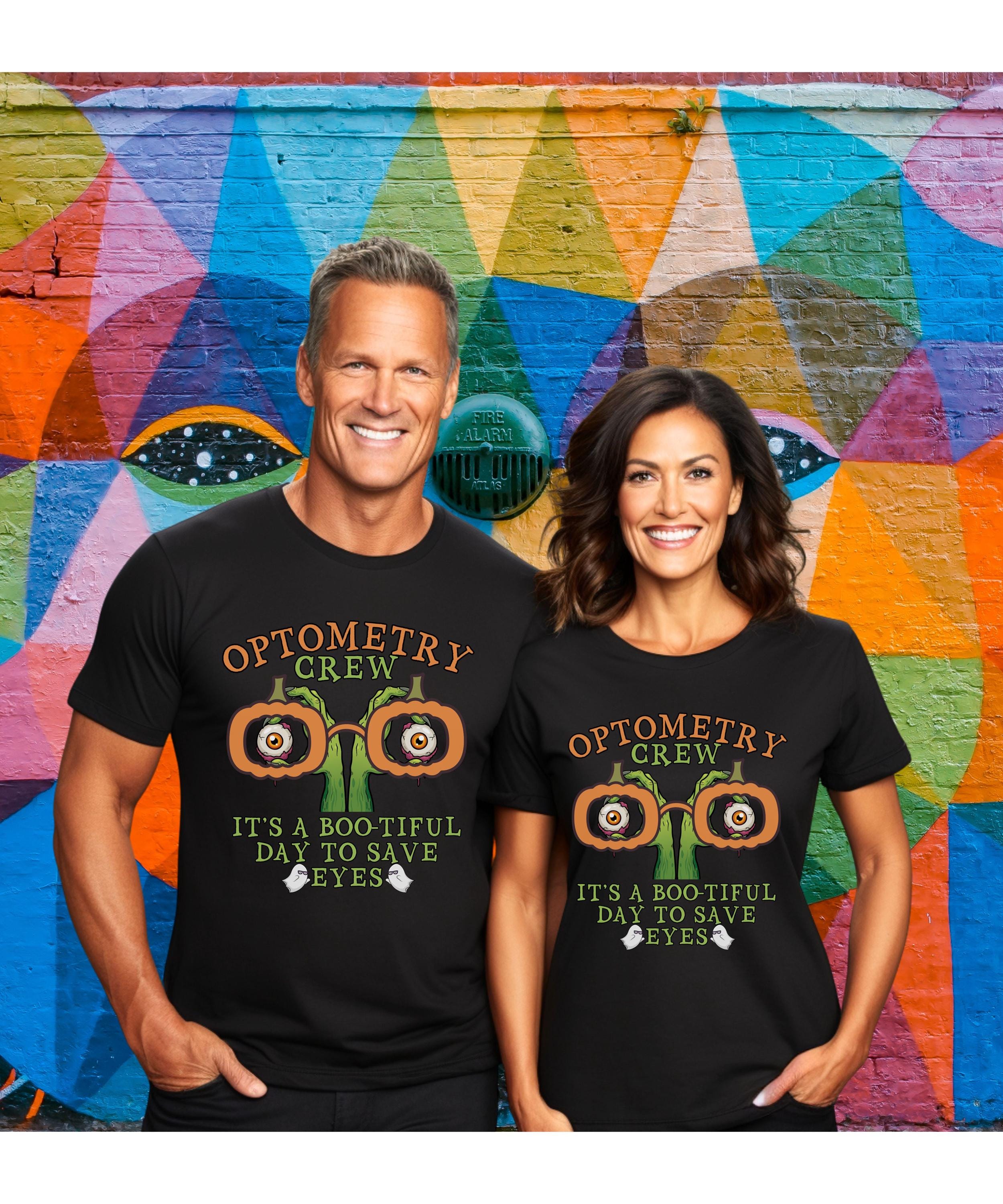 Halloween Optometry Crew Matching T-shirt, Optical Shirt, Pumpkin Crew ...