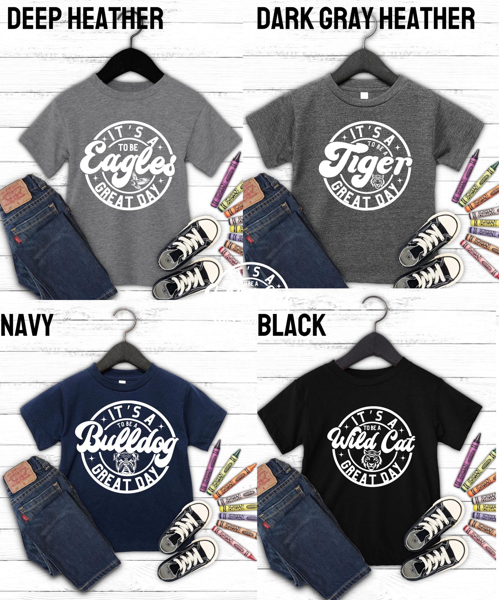 School Mascot T-shirt, Custom Mascot School Tees, School Spirit Shirt ...