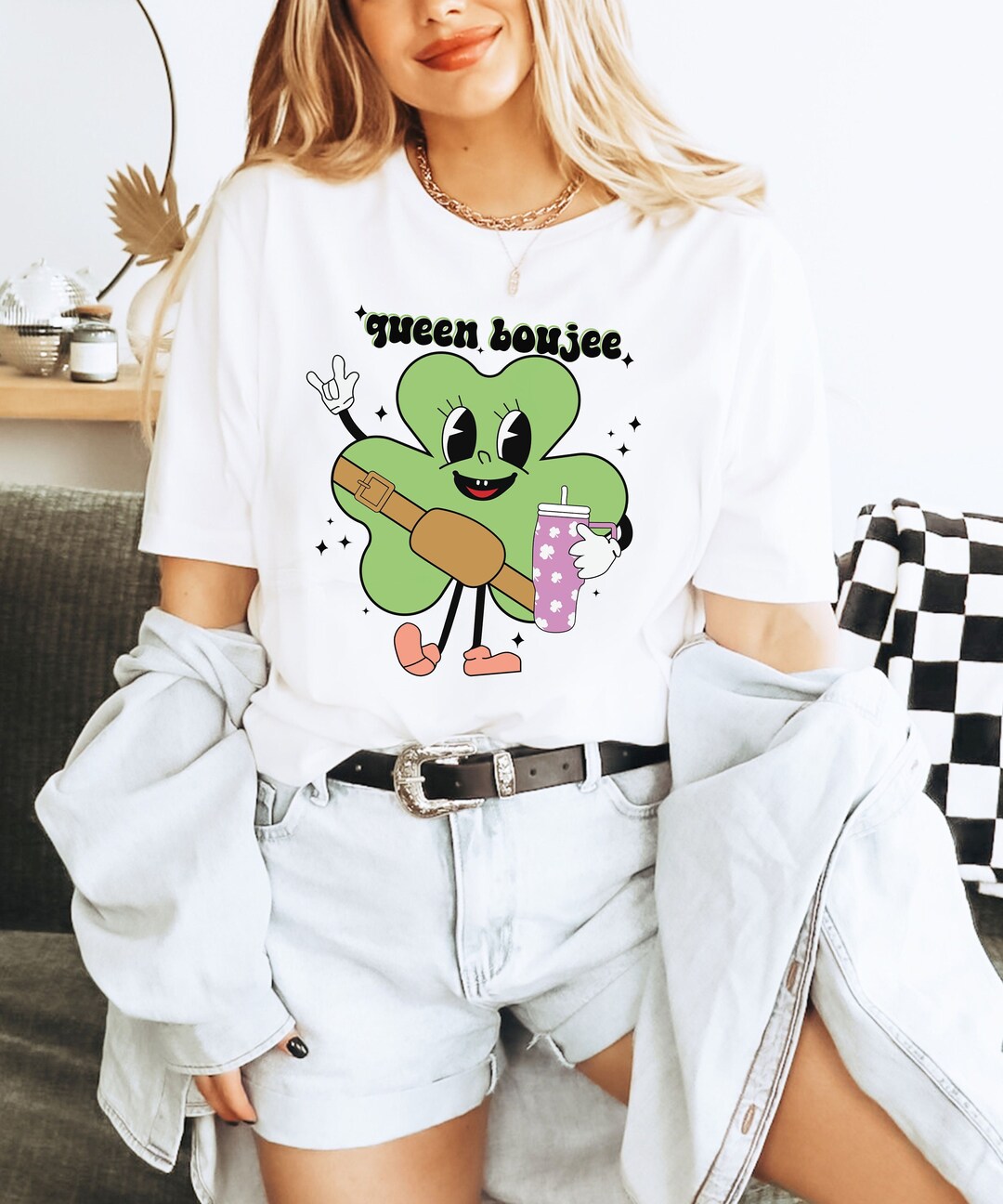 Queen Boujee St. Patrick's Day T- Shirts, Shamrock St. Patrick's Day ...