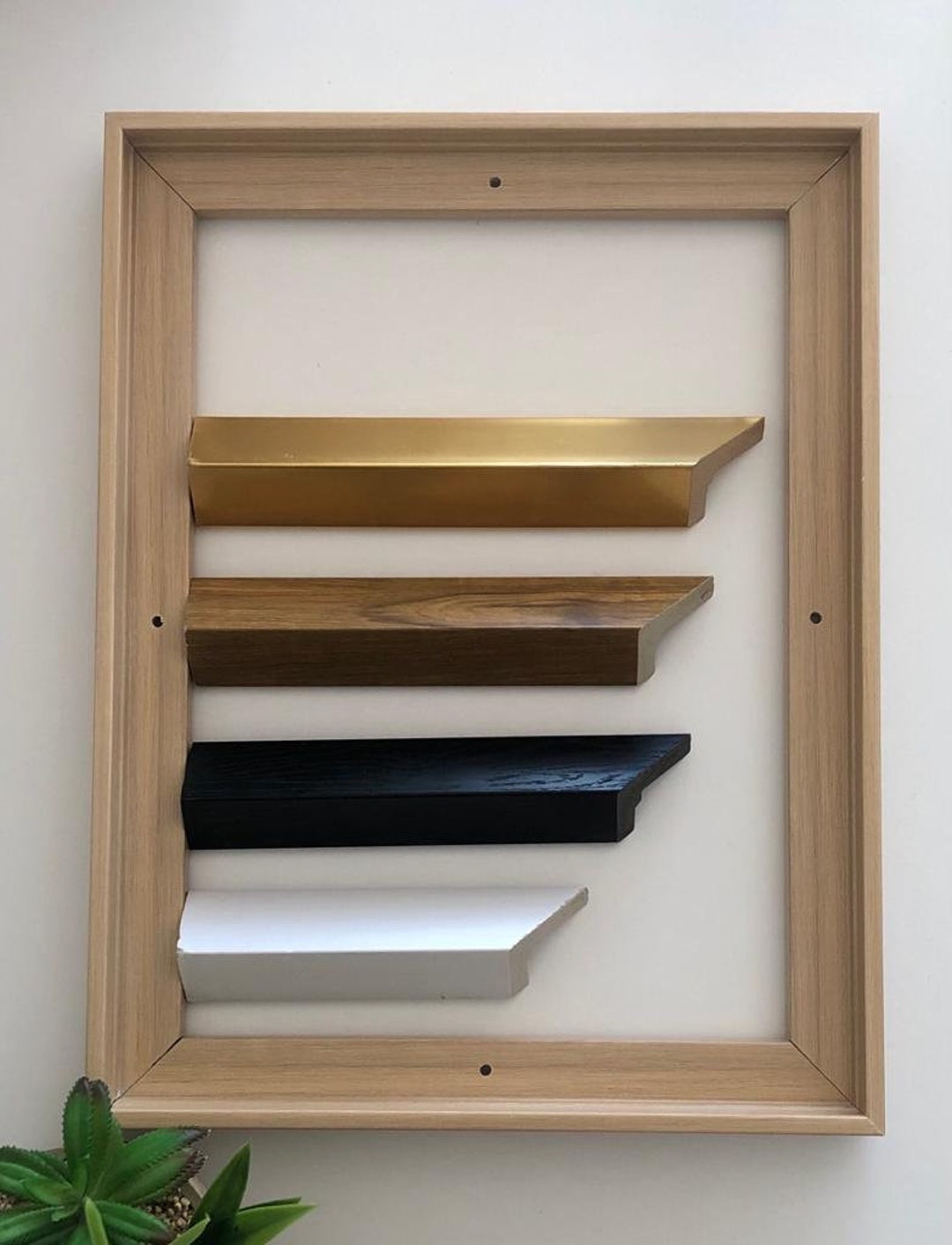 Custom Wooden Effect Floating Frame for Upto 7/10 or 1.8 Cm Thick ...