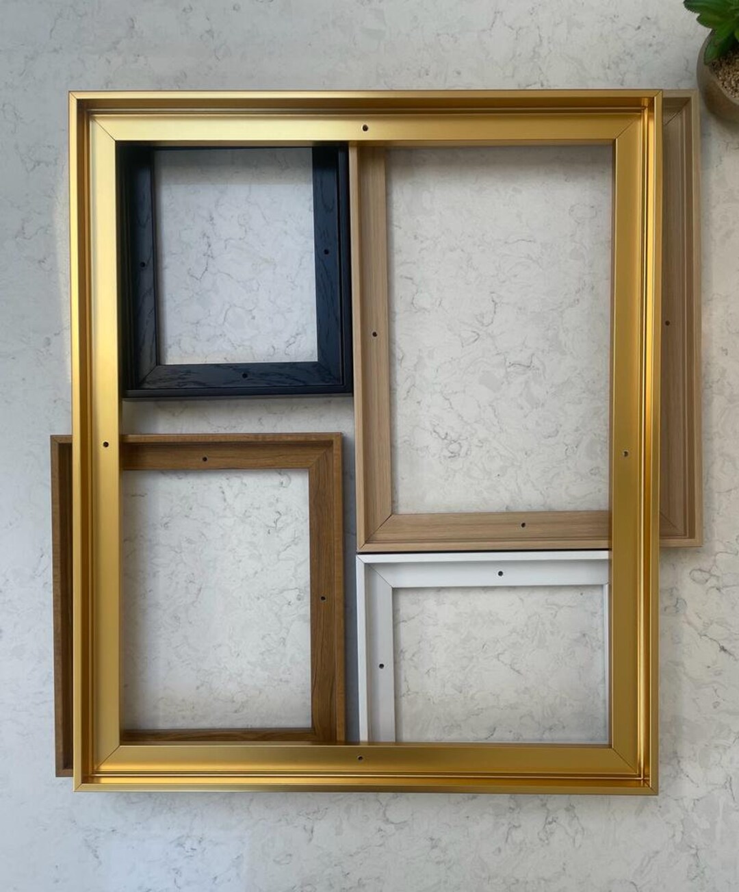 Bright Gold Floater Frame: Canvas Art Shadow Box (up to 2.1cm) - Etsy