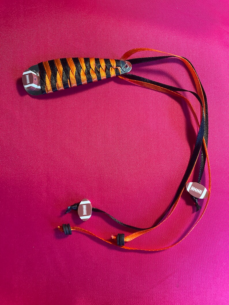 Black & Orange Satin Ribbon 80s Style Hair Clip - Etsy