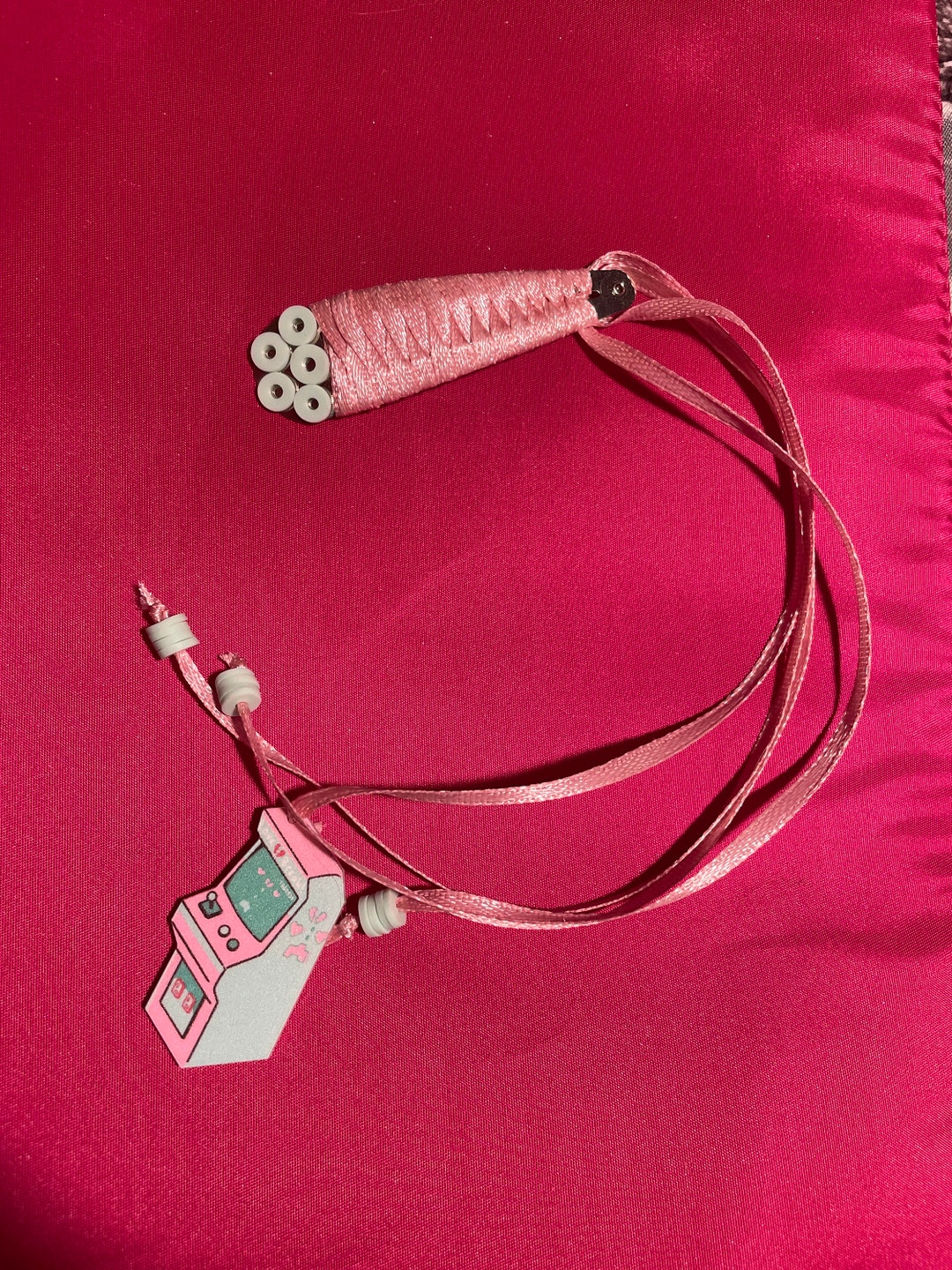 Light Pink Satin Ribbon 80s Style Hair Clip - Etsy