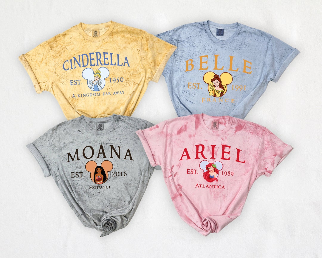 Disney Princesses Shirts, Disney Comfort Colors® Ariel Shirt, Princess ...