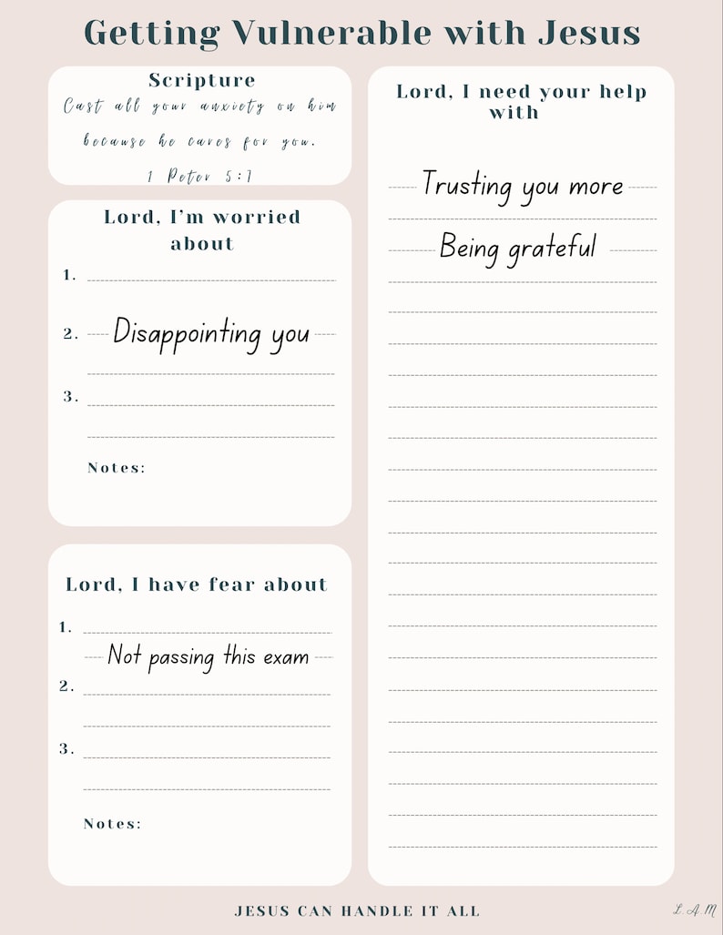Prayer Time Guide Print Out - Etsy