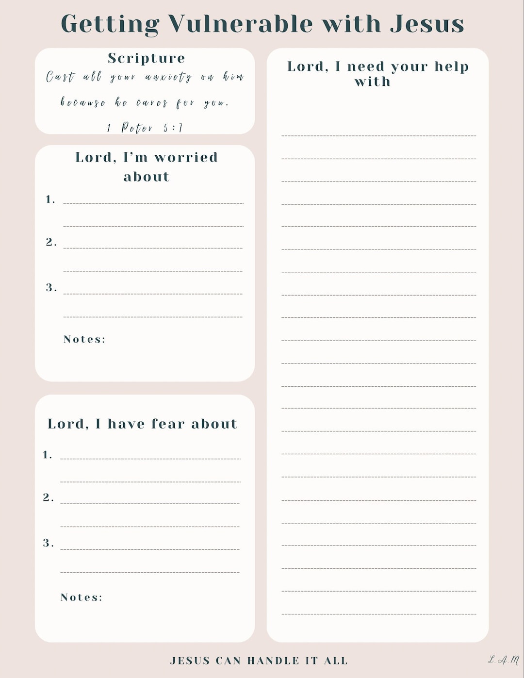 Prayer Time Guide Print Out - Etsy