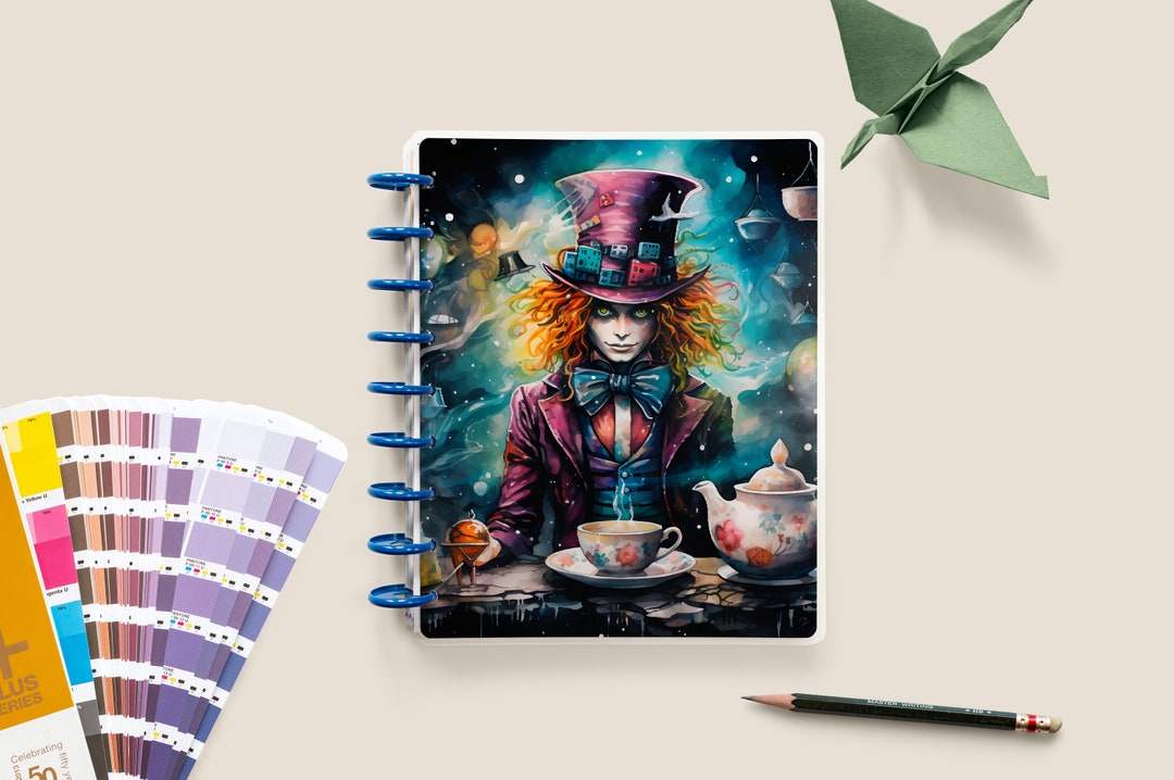 Mad Hatter / Alice in Wonderland / Happy Planner Cover / Customizable ...
