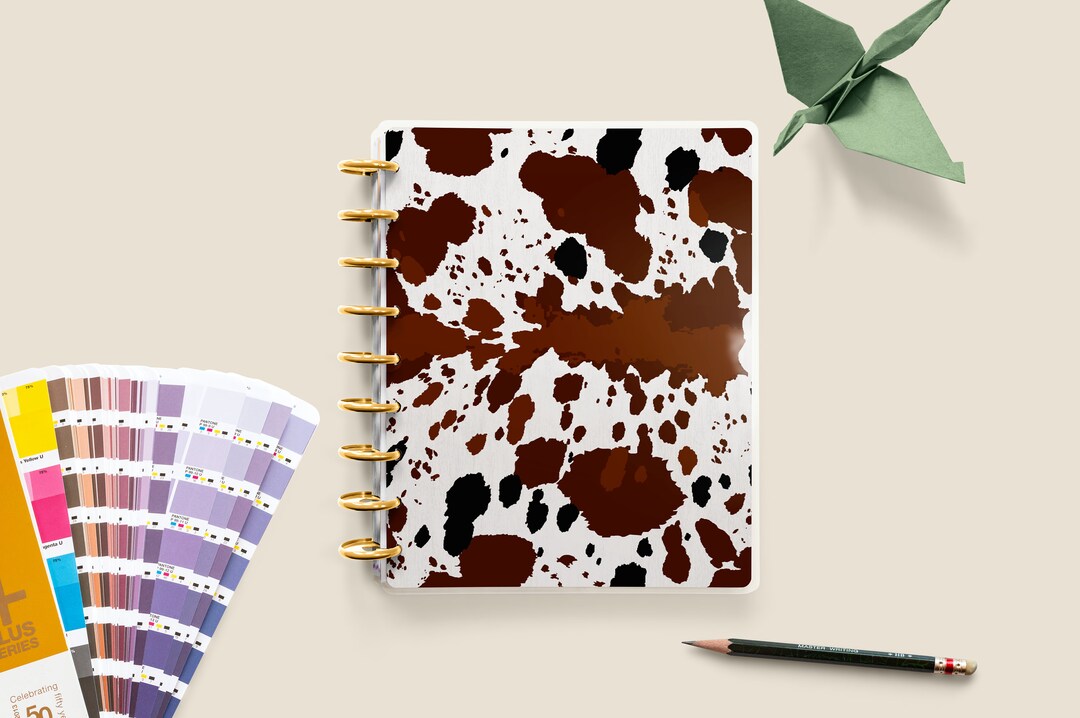 Cow Print / Happy Planner Cover / Customizable / Disc Bound Planner ...