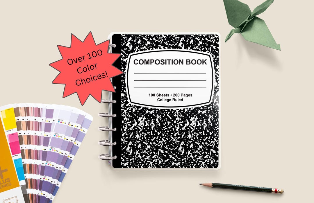 Customizable Composition Book Cover, Disc Bound, Teacher Planner - Etsy