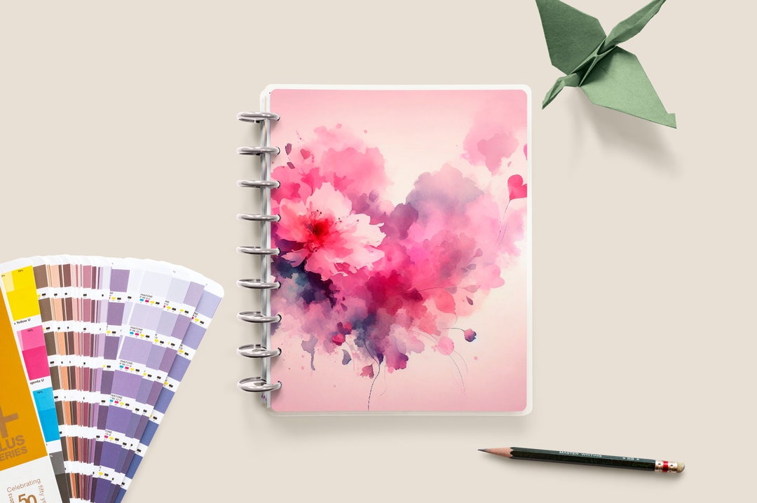 Valentine / Heart / Happy Planner Cover / Customizable / Disc Bound ...